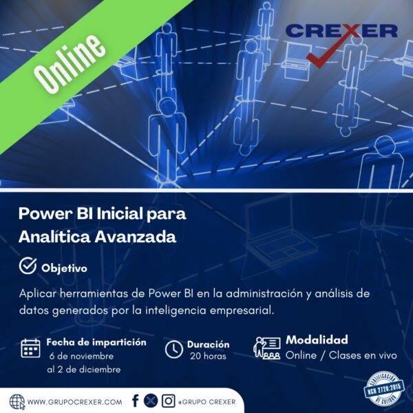 Power BI Inicial para Analítica Avanzada – GRUPO CREXER